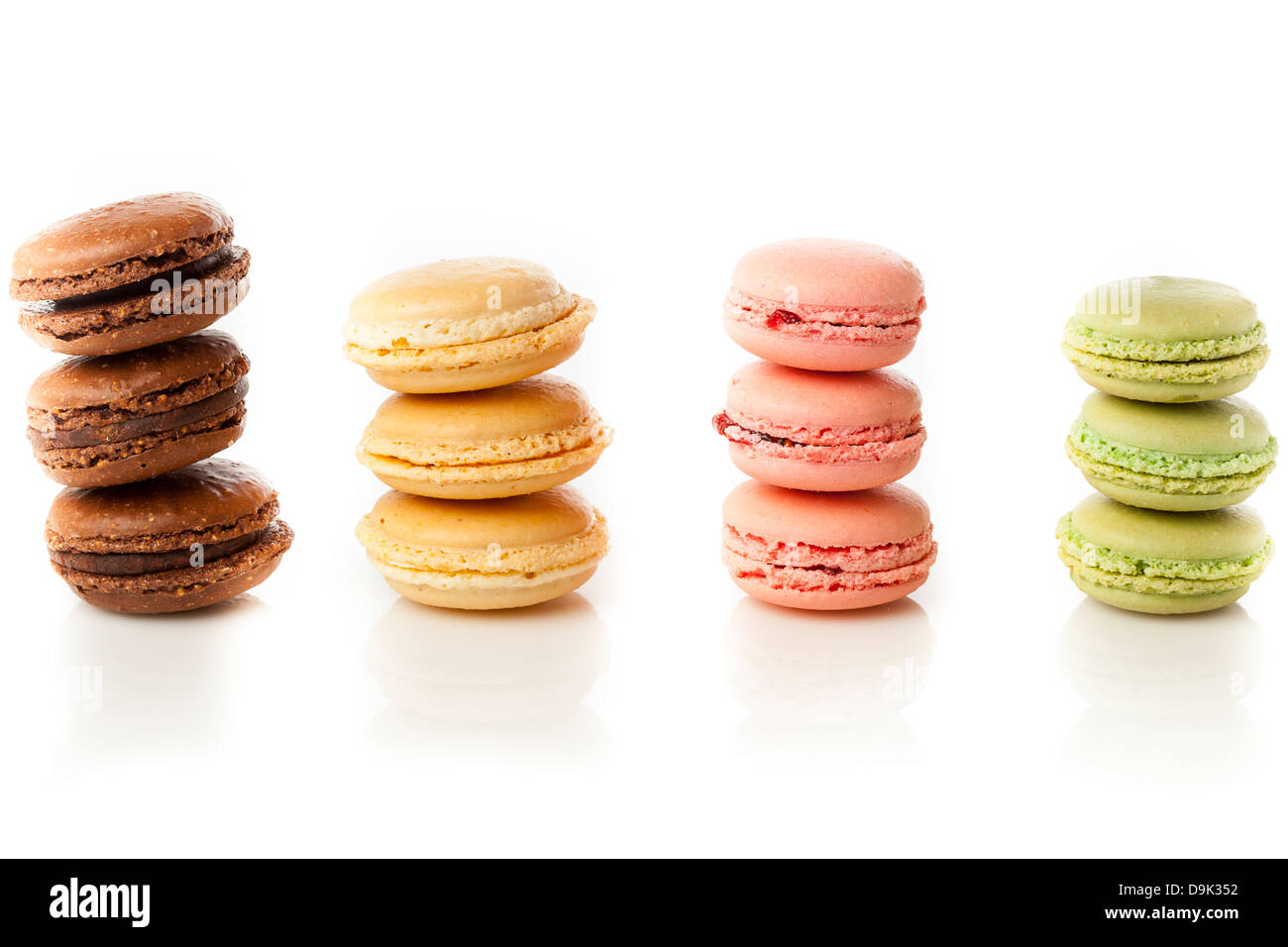 Gourmet Colored Macaroon Cookies with a cream filling Stock Photo - Alamy