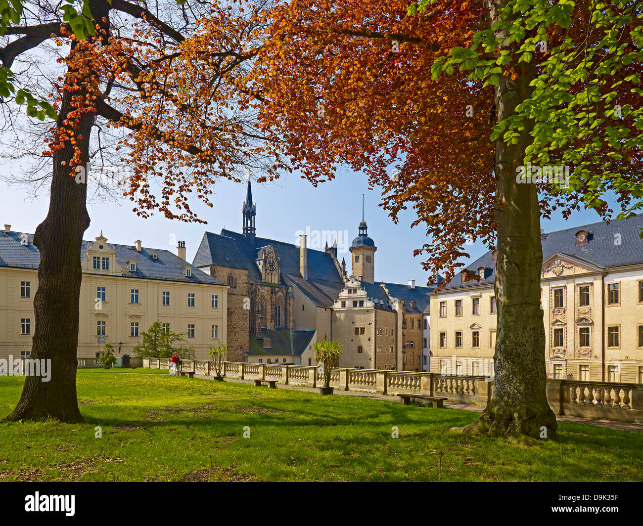 Abbey Church of St. George from Agnesgarten, Altenburg Castle ...
