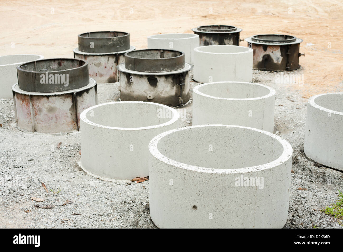 Cement tubes hi-res stock photography and images - Alamy