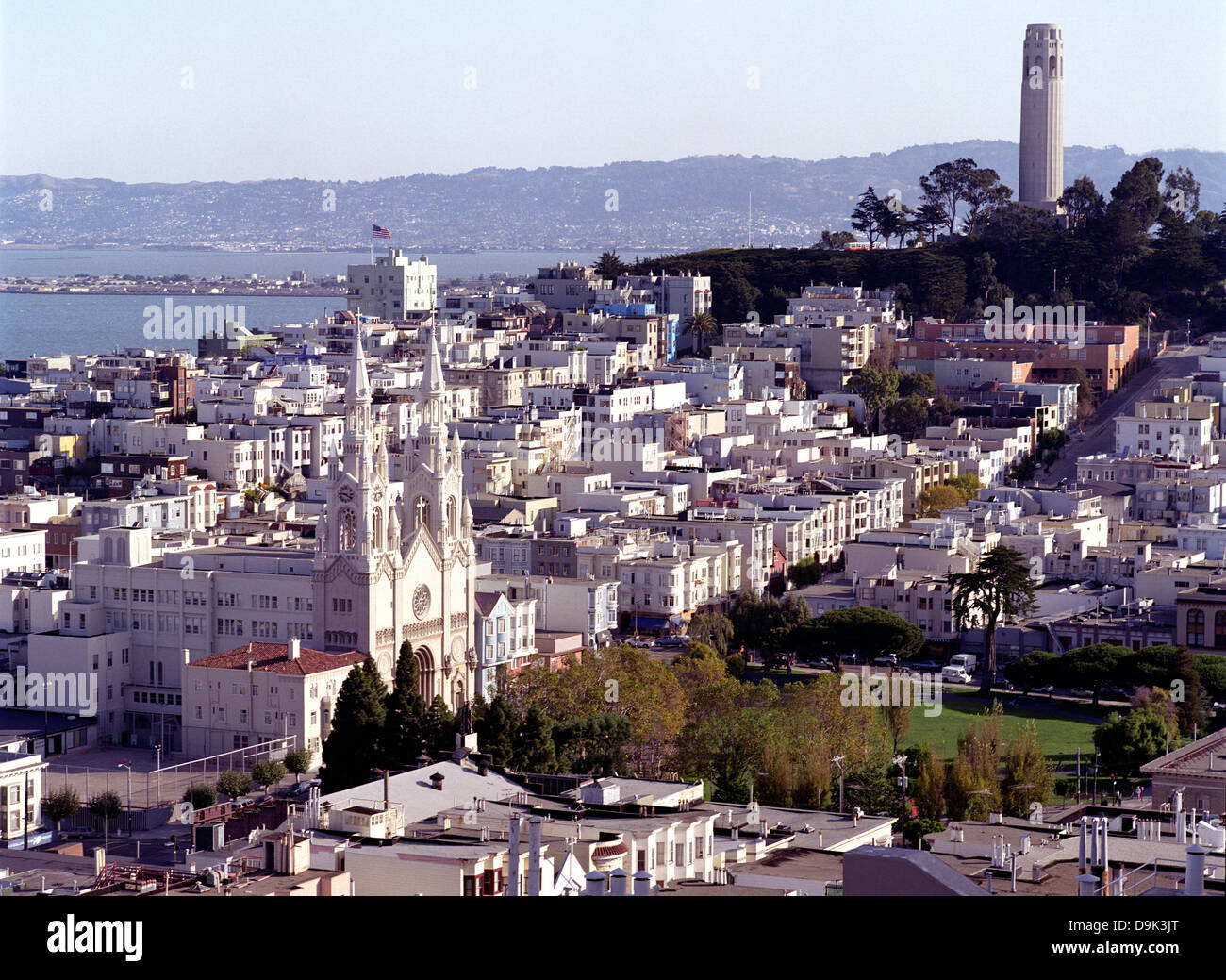 view of north beach and telegraph hill in San Francisco Stock Photo - Alamy