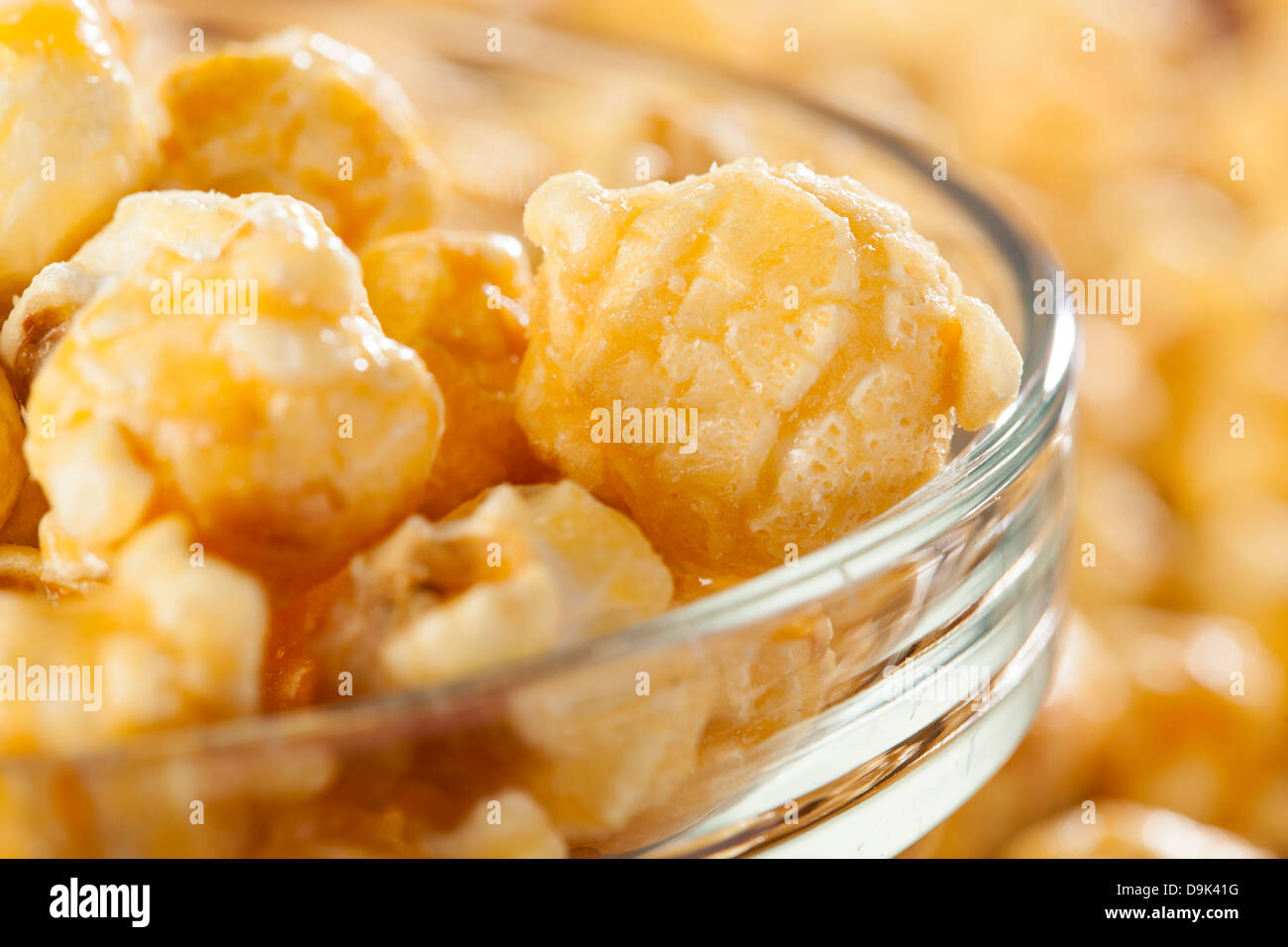 Homemade Fresh Popped Caramel PopCorn ready to eat Stock Photo - Alamy