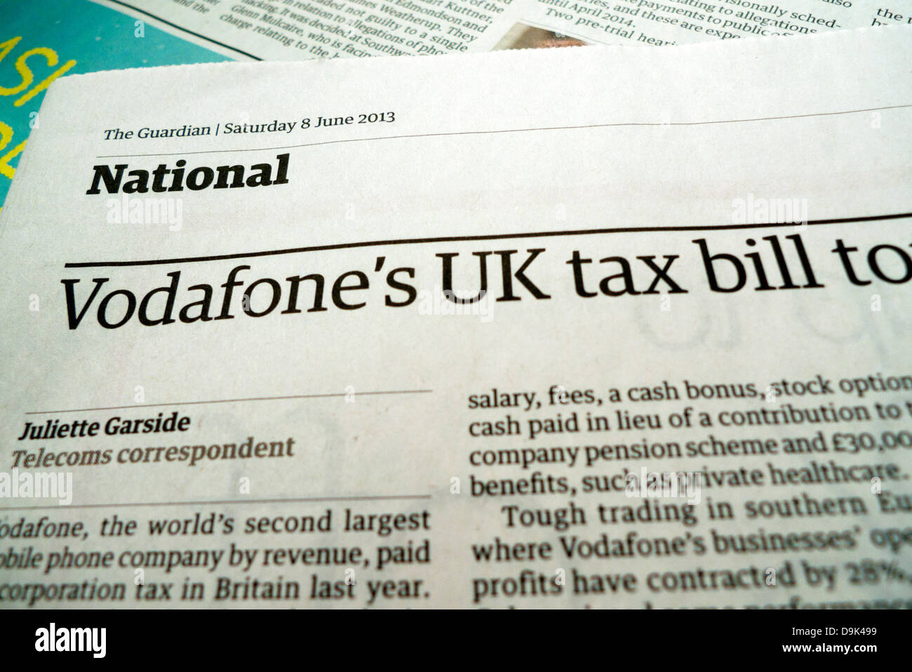 Vodaphone bill hi-res stock photography and images - Alamy