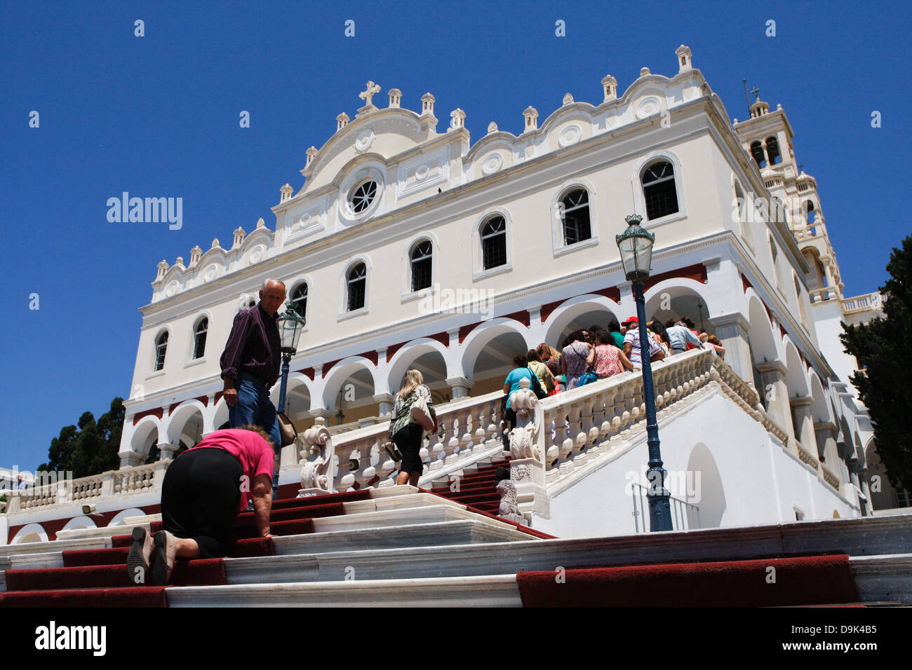 A Pilgrim crawl on her hands and knees to the shrine in the hope of ...