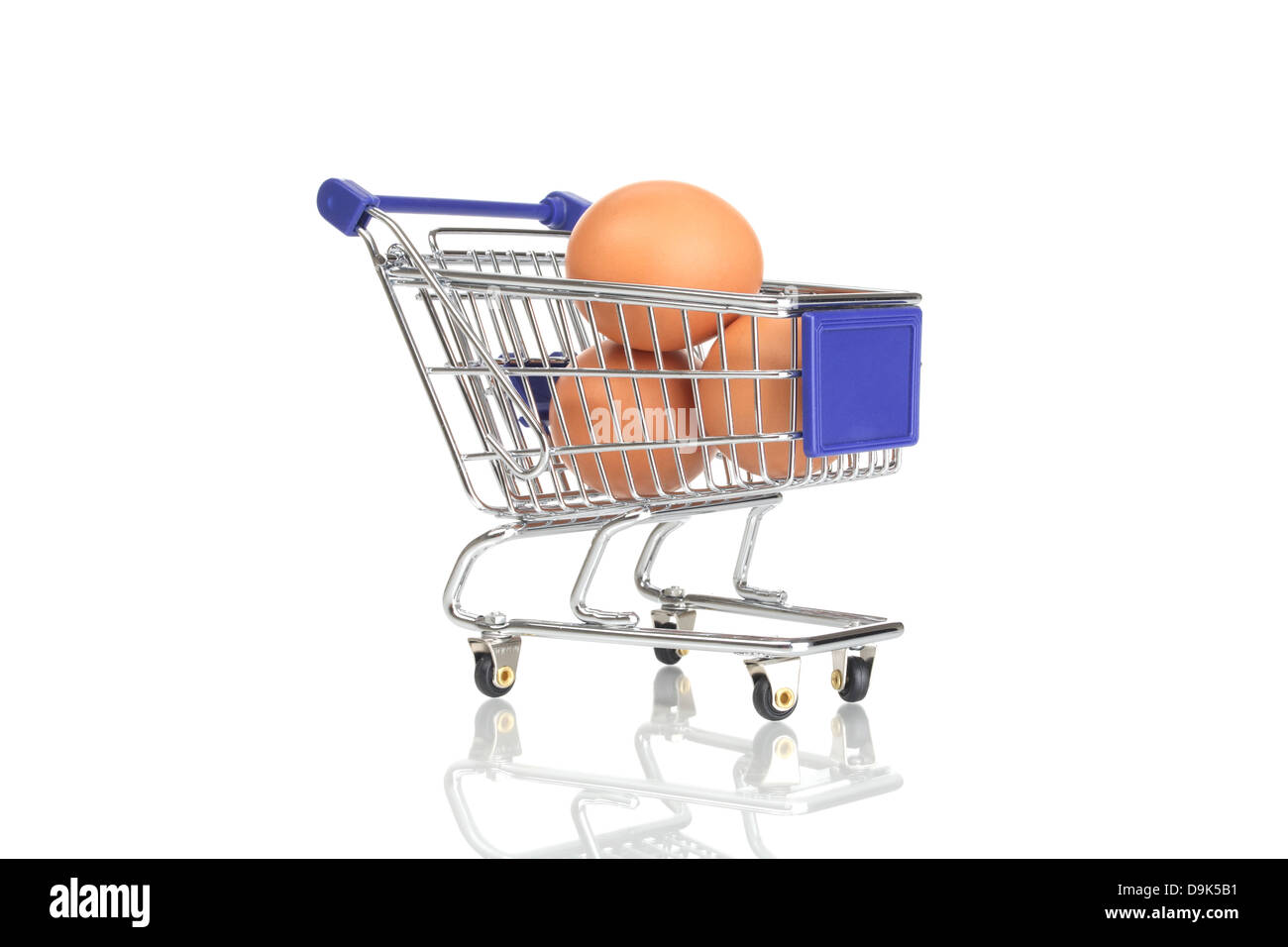Shopping carts and eggs Stock Photo - Alamy