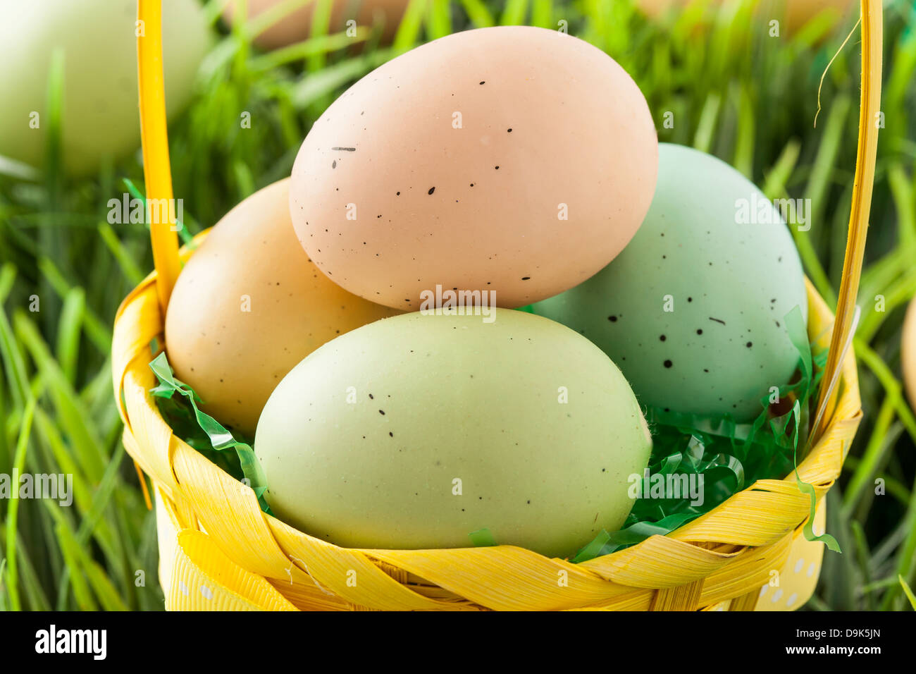 Colored Dyed Easter Eggs ready for spring Stock Photo - Alamy