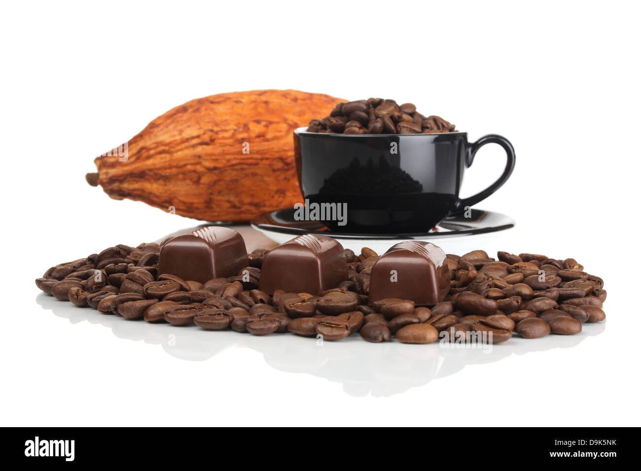 Chocolate candy with coffee beans Stock Photo - Alamy