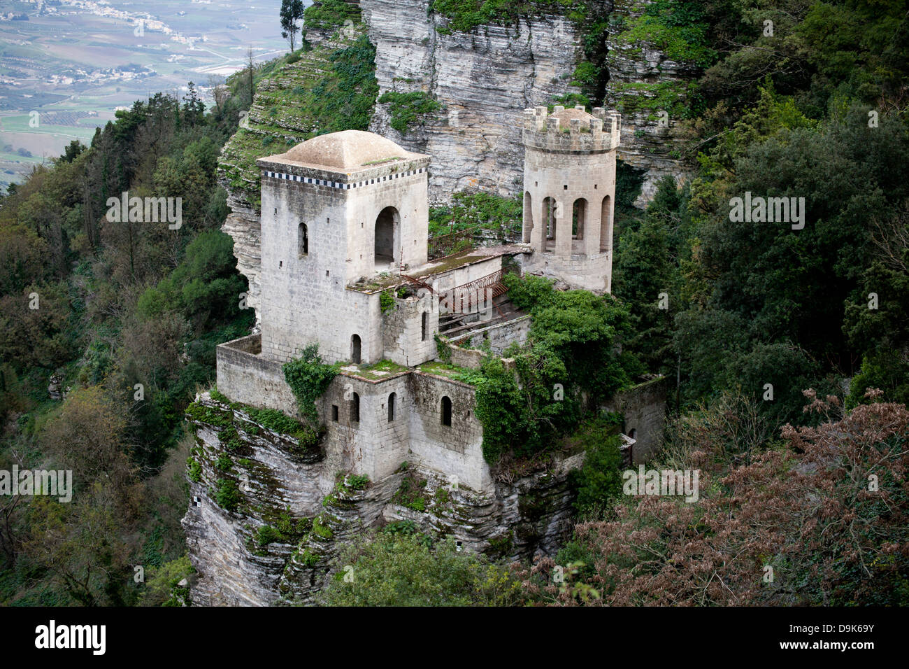 Torretta Pepoli castle in Erice, Sicily Stock Photo - Alamy