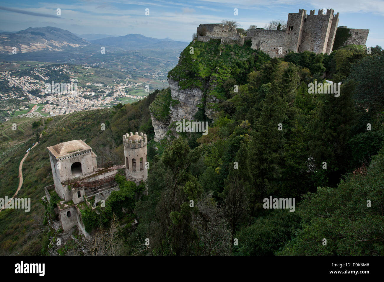 Torretta Pepoli and Venus castle in Erice, Sicily Stock Photo - Alamy