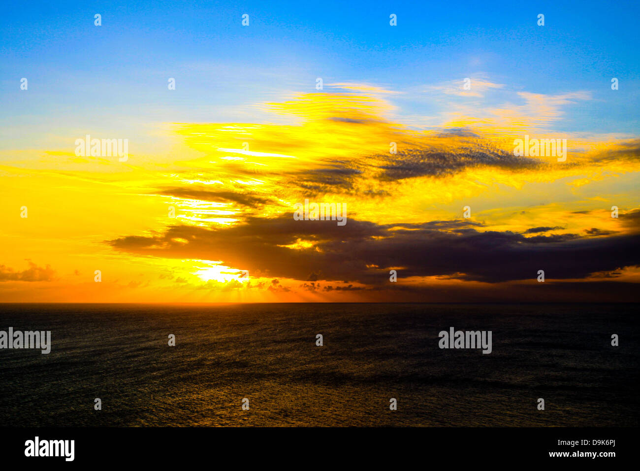 Sunset at the Uluwatu Temple, Bali, Indonesia Stock Photo - Alamy