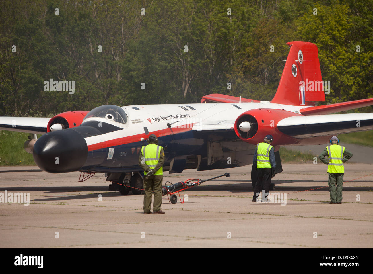 Canberra Cold war 1960s RAF aircraft at Bruntingthorpe airfield ...