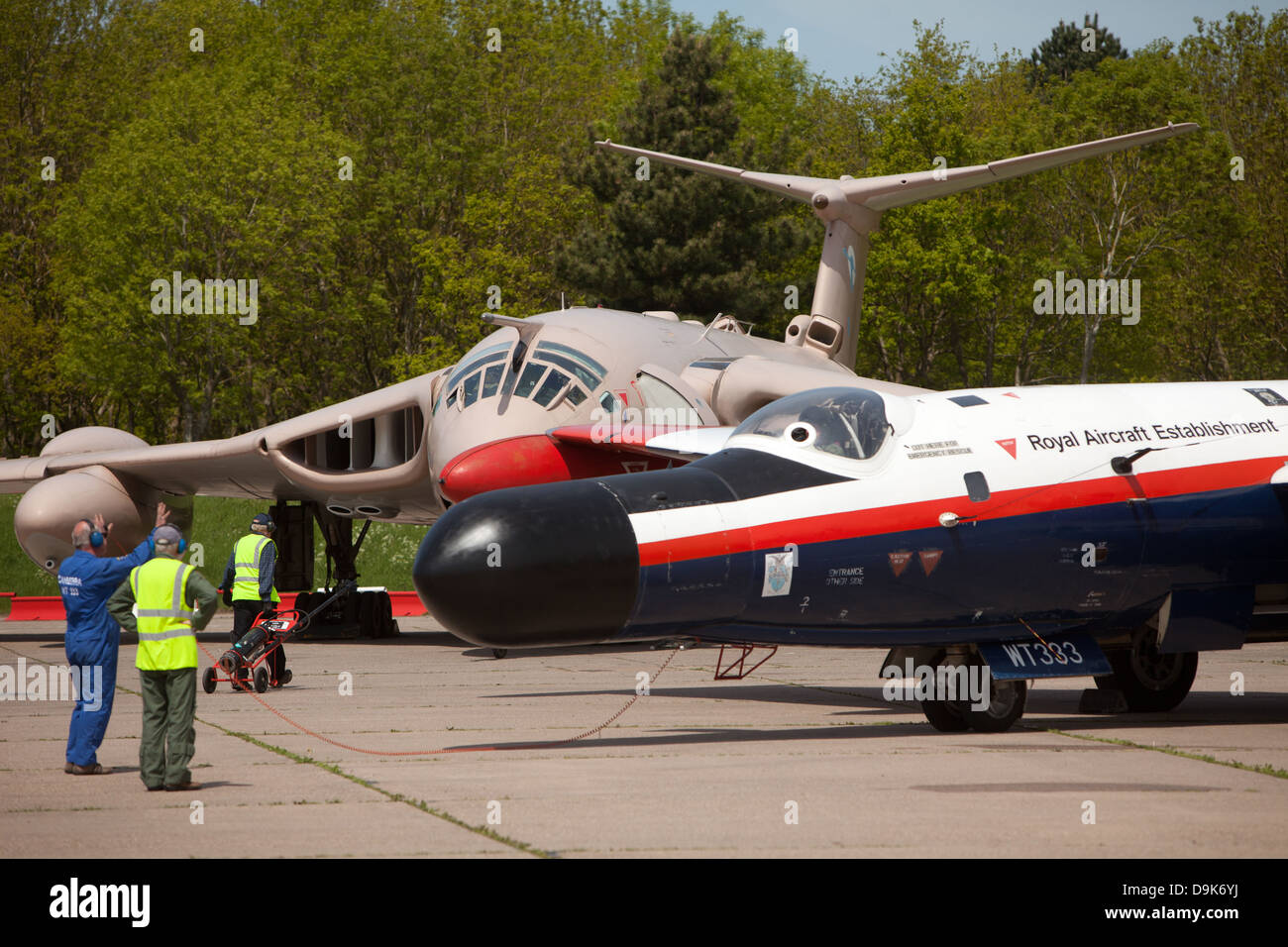 Canberra Cold war 1960s RAF aircraft at Bruntingthorpe airfield ...