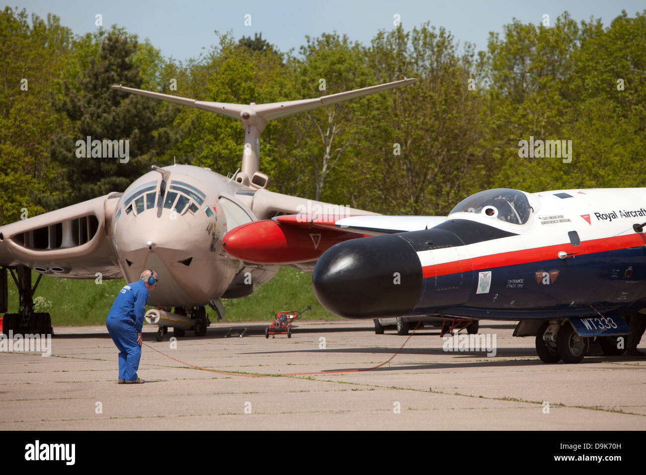Canberra Cold war 1960s RAF aircraft at Bruntingthorpe airfield ...