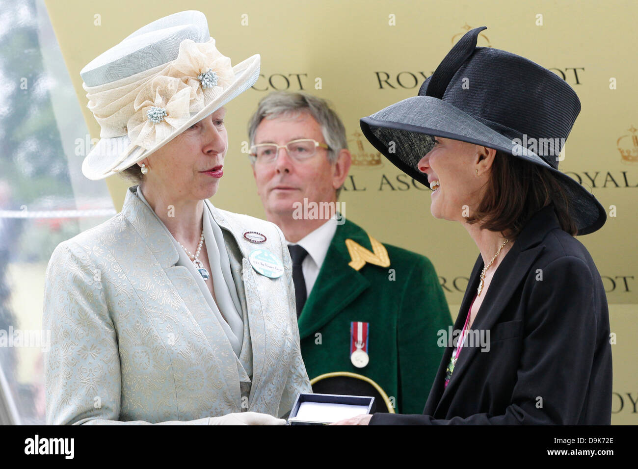 Ascot, UK. 20th June, 2013. Winners presentation with Princess Anne ...