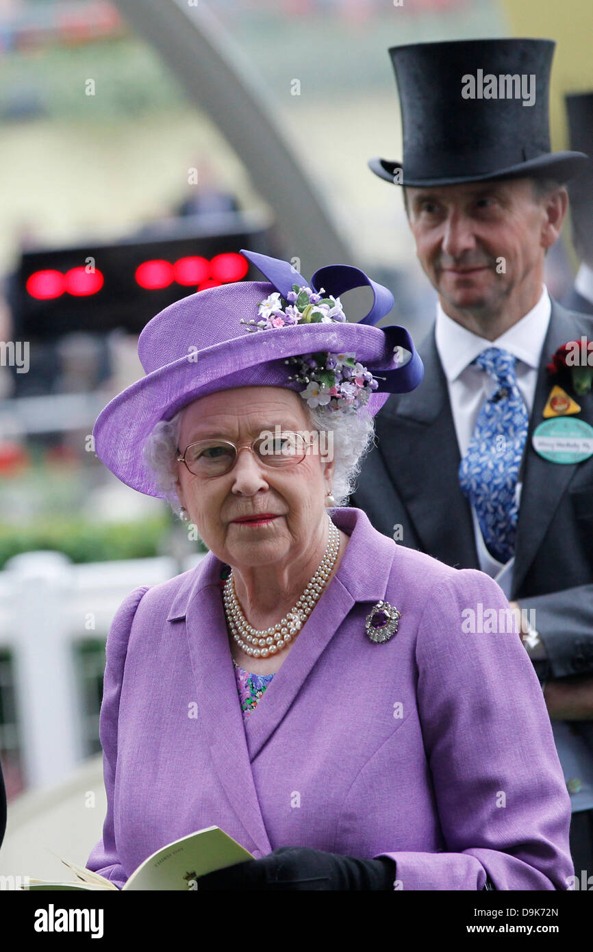 Ascot, UK. 20th June, 2013. Queen Elizabeth II in portrait. Credit ...