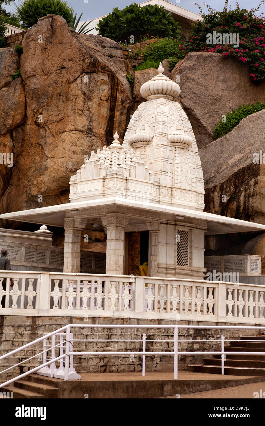 Low angle view of Birla Temple (Birla Mandir), Hyderabad, Andhra ...