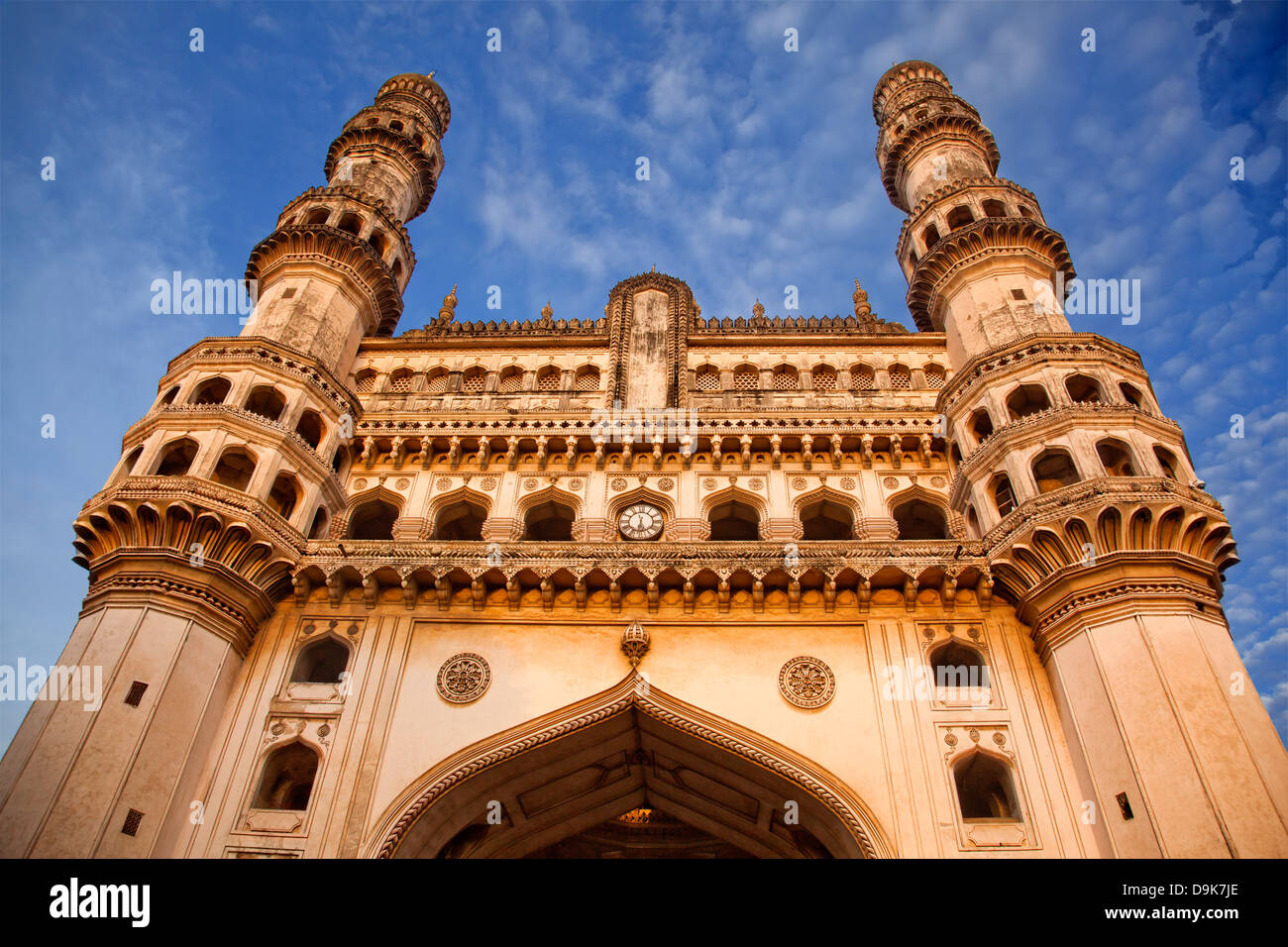 Low angle view of Charminar, Hyderabad, Andhra Pradesh, India Stock ...