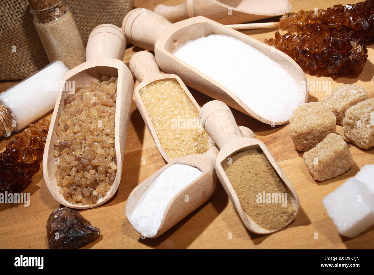 Different sugar kinds Stock Photo - Alamy