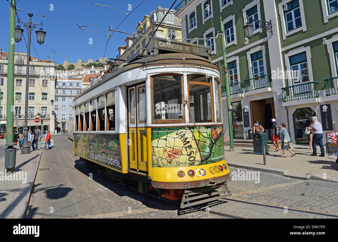 Busy portugal street scene hi-res stock photography and images - Alamy