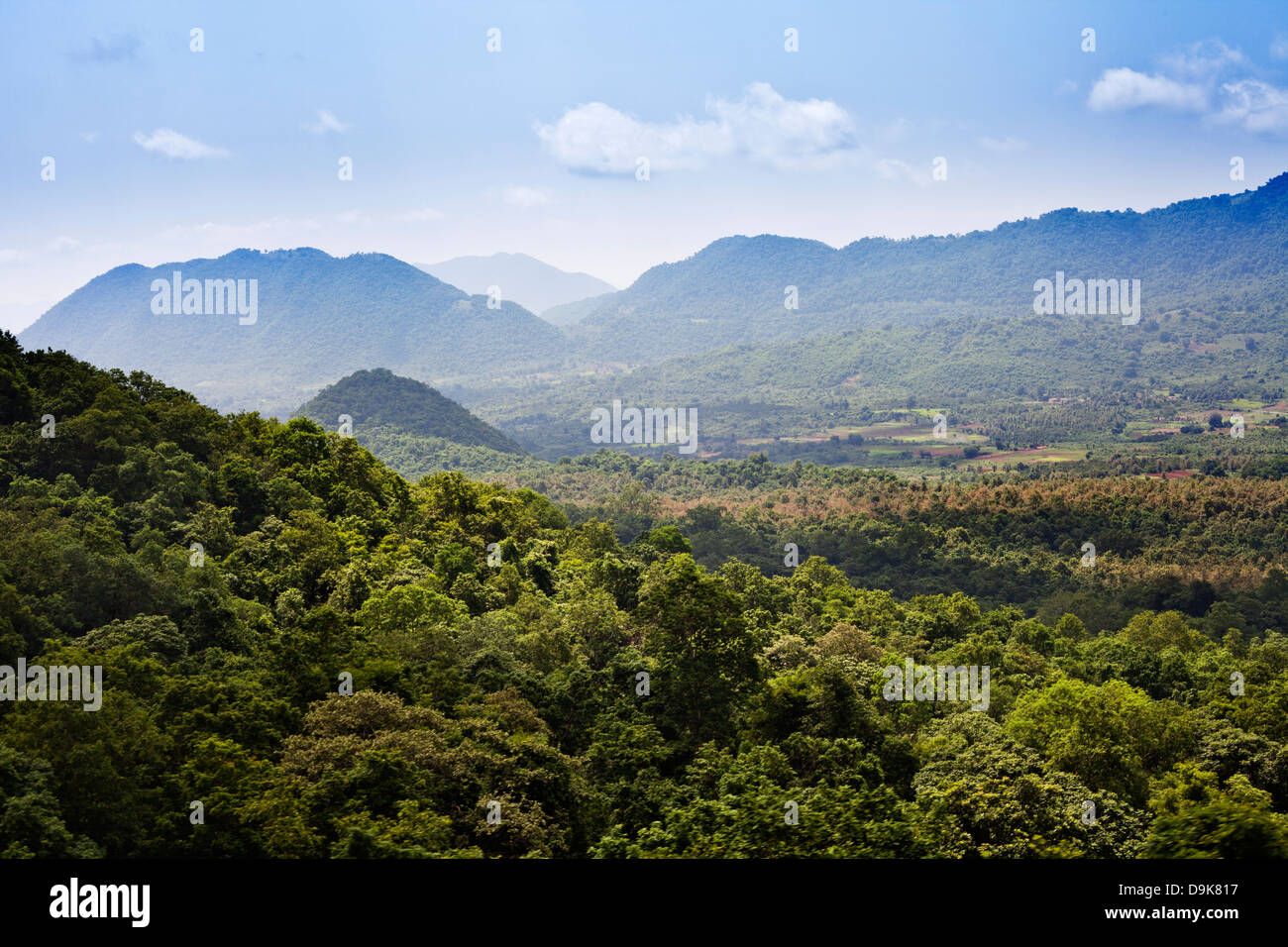 Landscape with mountains in the background, Ananthagiri Hills, Araku ... Landscape with mountains in the background, Ananthagiri Hills, Araku ...