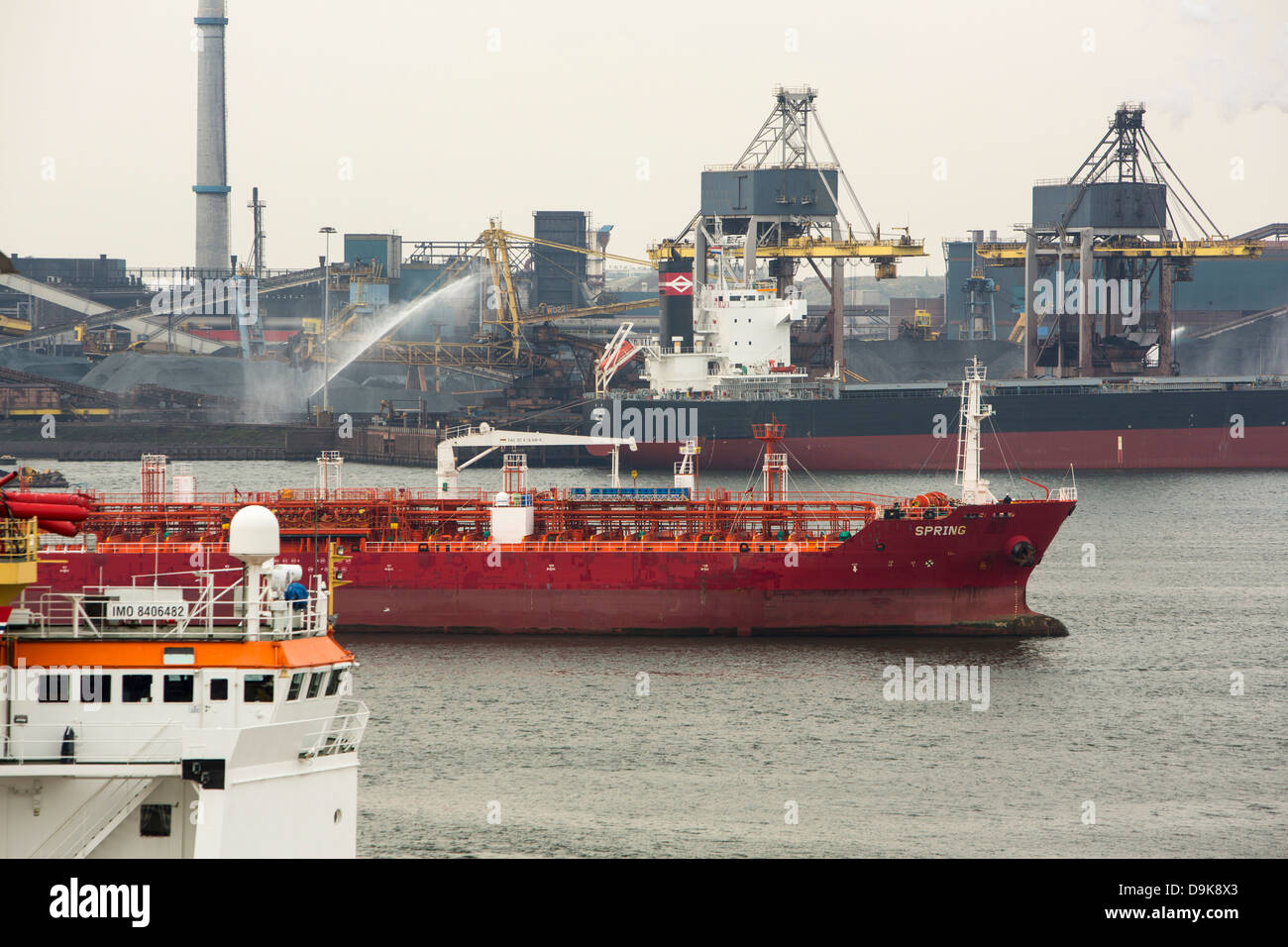 An oil tanker importing oil into Amsterdam, Netherlands Stock Photo - Alamy