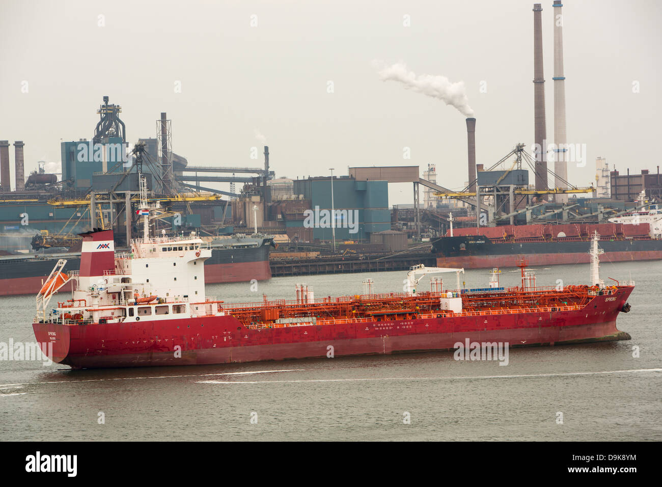 An oil tanker importing oil into Amsterdam, Netherlands Stock Photo - Alamy