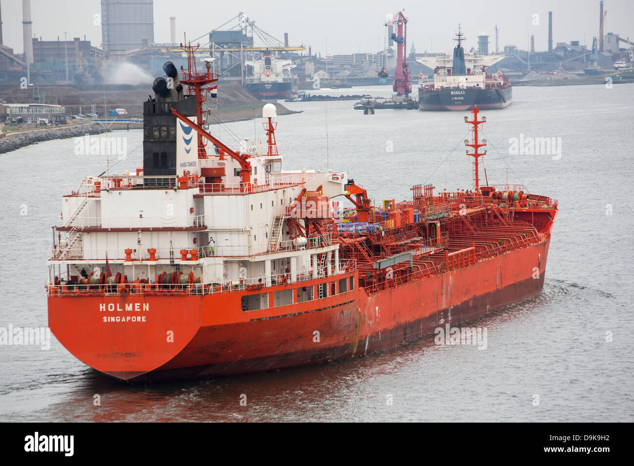 An oil tanker importing oil into Amsterdam, Netherlands Stock Photo - Alamy