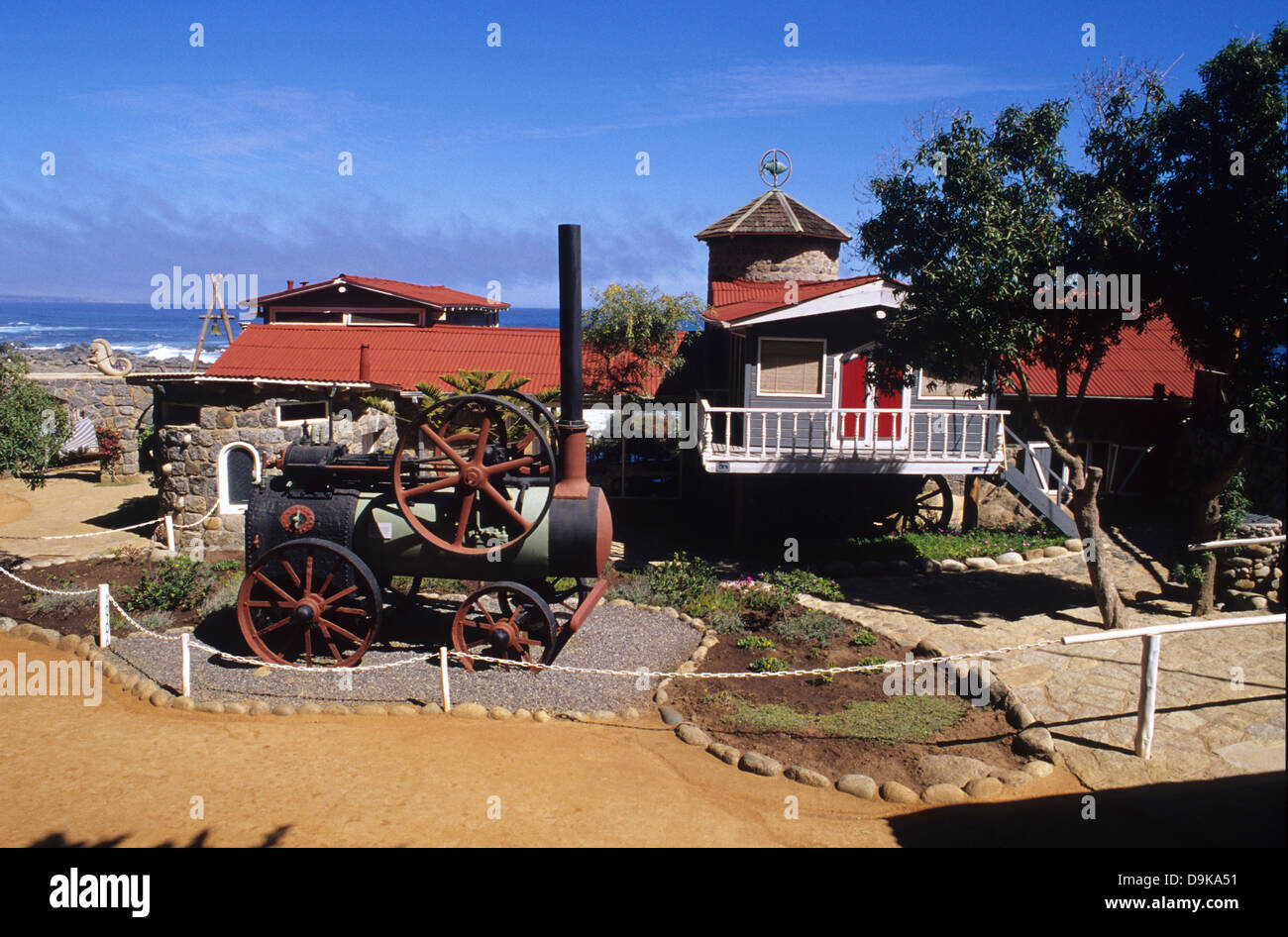 Home and museum of Pablo Neruda at Isla Negra on Chile Stock Photo - Alamy