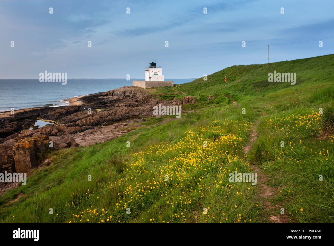 Lighthouse at Harkness Rocks Stock Photo - Alamy