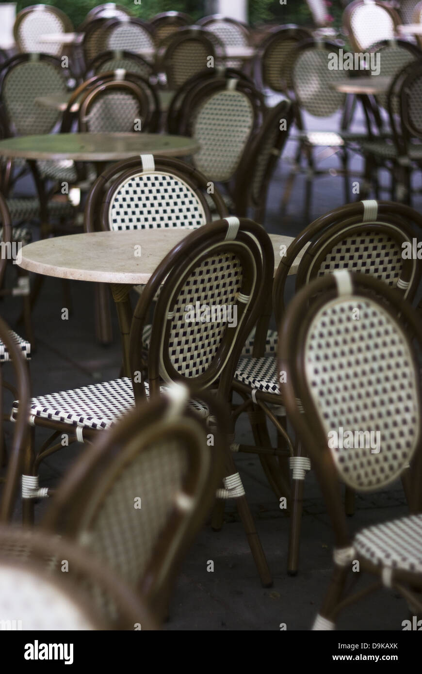 Chairs in a cafe Stock Photo - Alamy