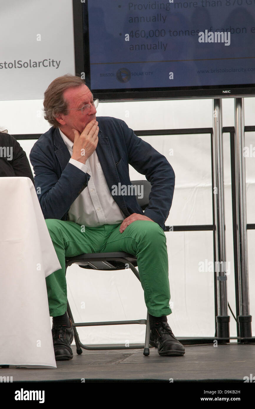 Bristol, UK. 21st June, 2013. An embarrassed Mayor George Ferguson ...