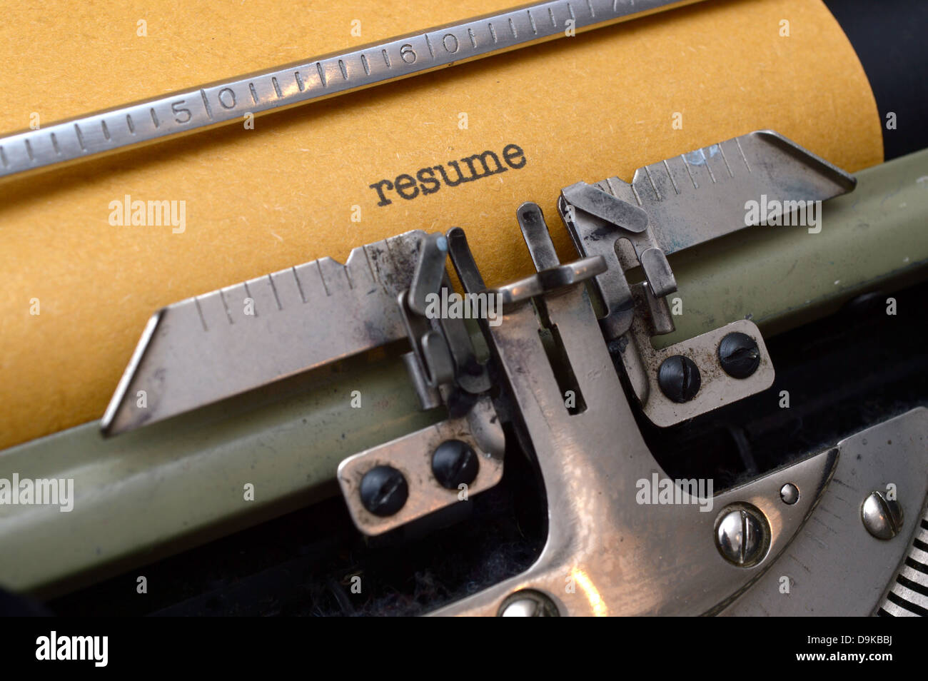 Resume example hi-res stock photography and images - Alamy