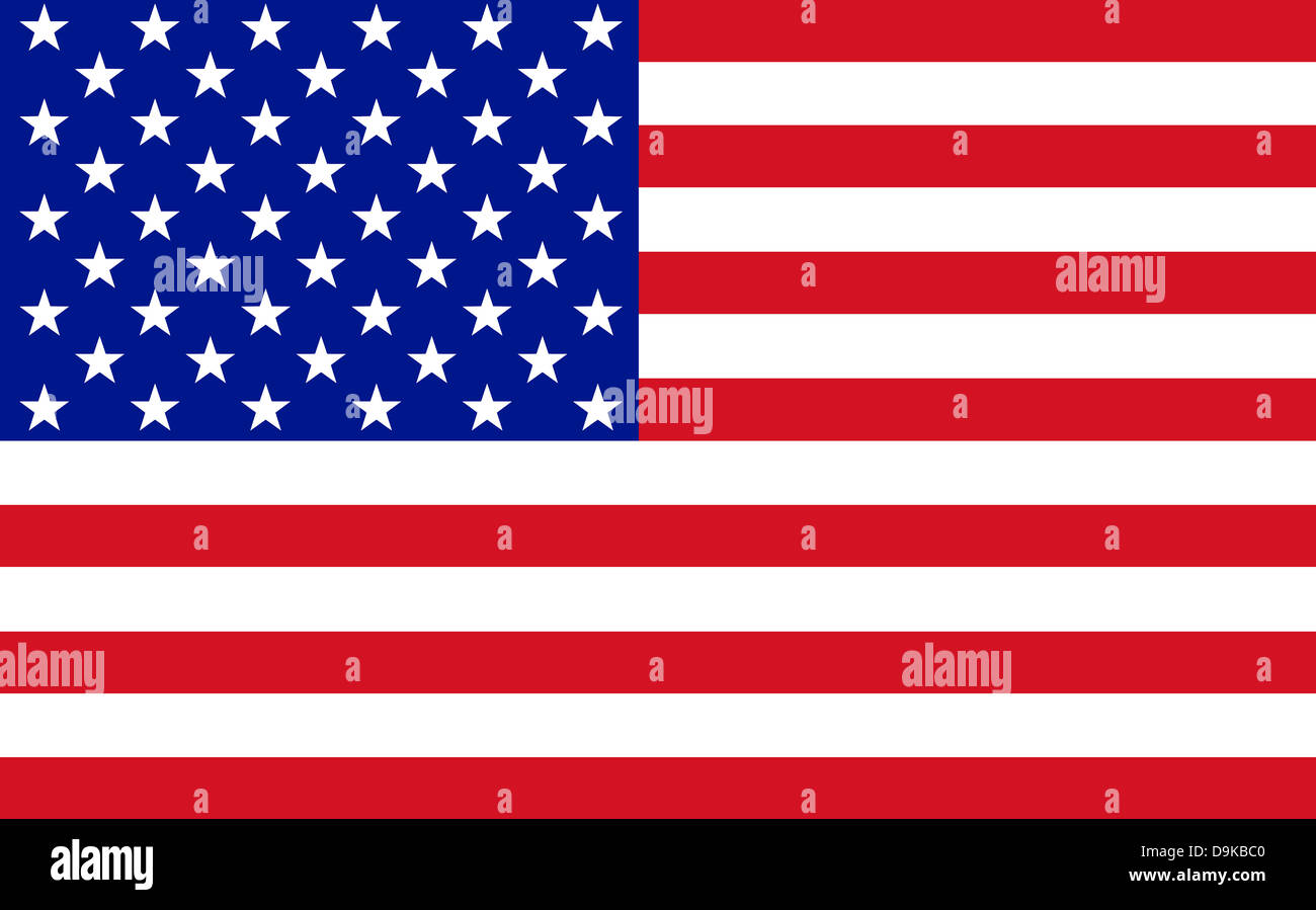 Official flag of USA nation Stock Photo - Alamy