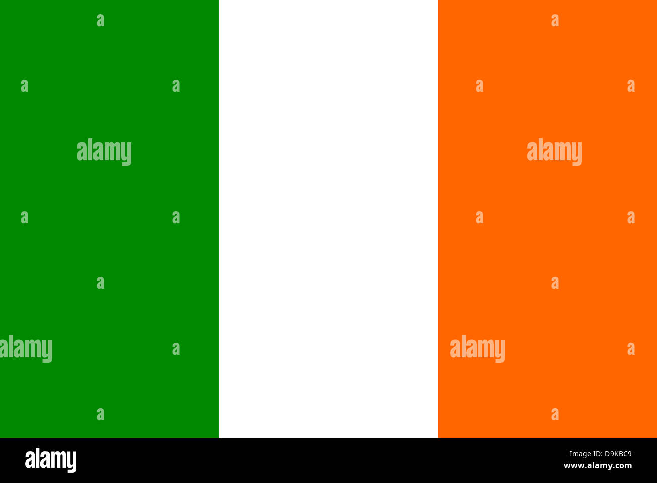Official flag of Ireland nation Stock Photo - Alamy