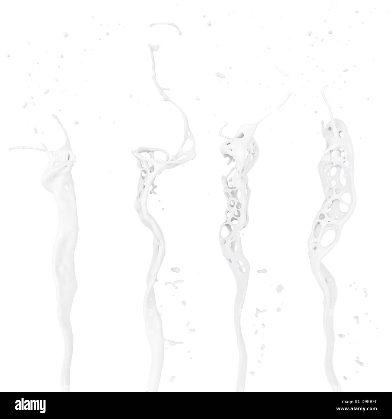 Cream splashes Black and White Stock Photos & Images - Alamy