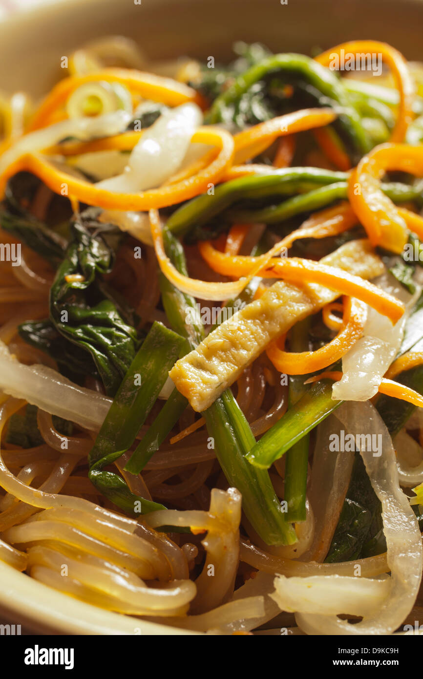 Korean Cold Bean Thread Noodles With Vegetables Stock Photo - Alamy