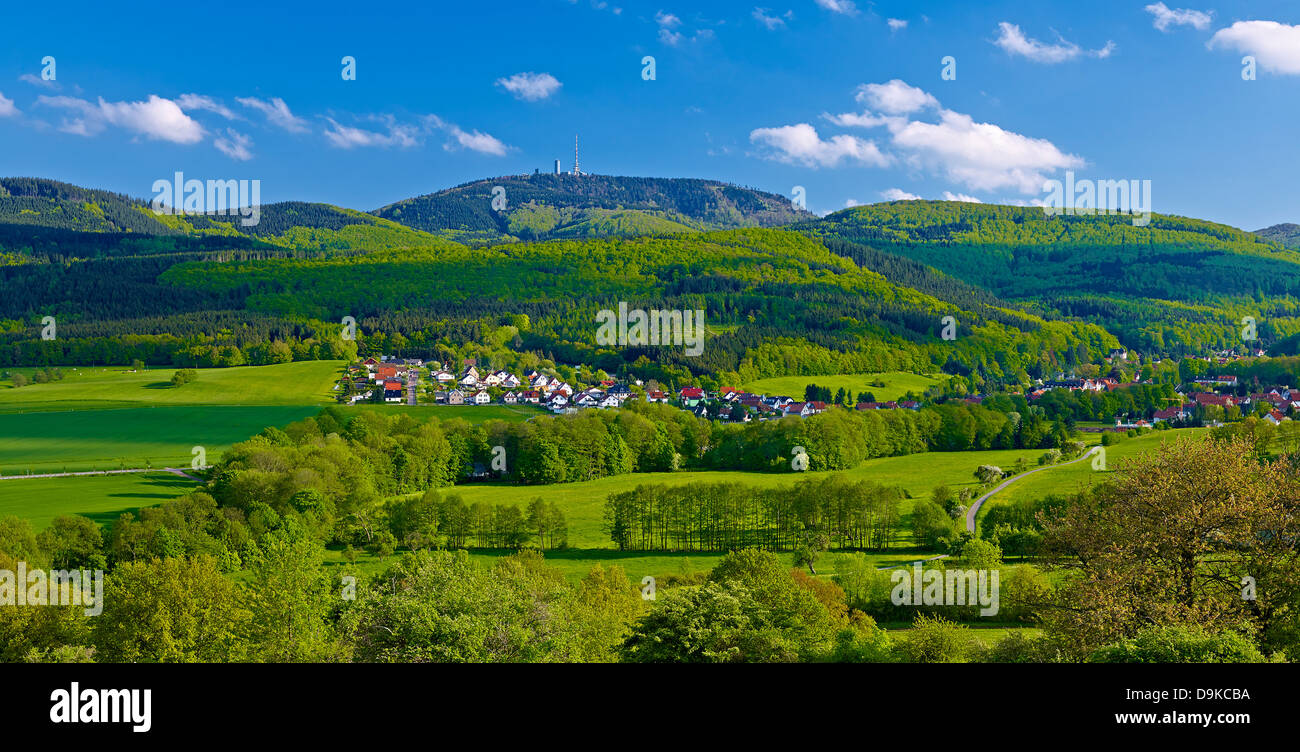 Inselsberg mountain near Winterstein Emsetal, Gotha District, Thuringia ...