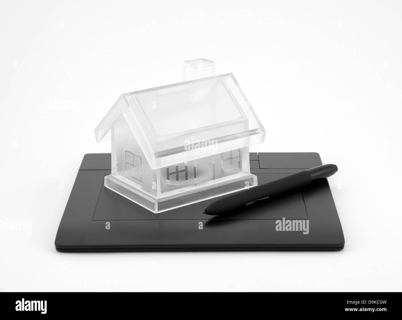 Tablet architect design layout Black and White Stock Photos & Images ...