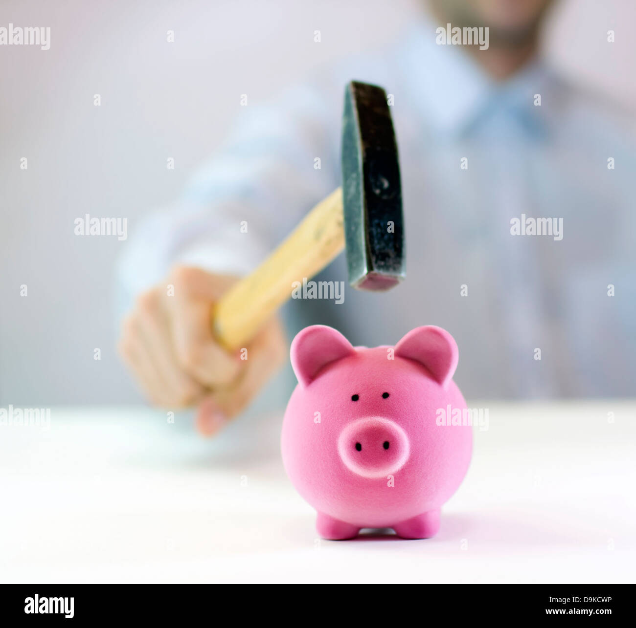 Hammer pig broken crisis poverty hi-res stock photography and images ...