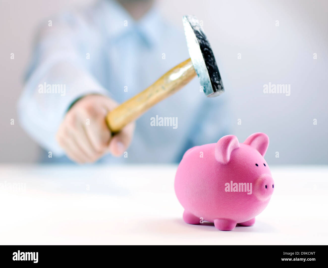 Hammer pig broken crisis poverty hi-res stock photography and images ...