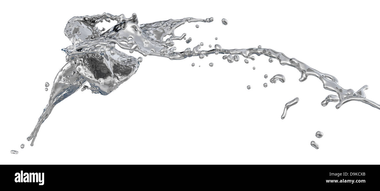 Splashing silver Cut Out Stock Images & Pictures - Alamy