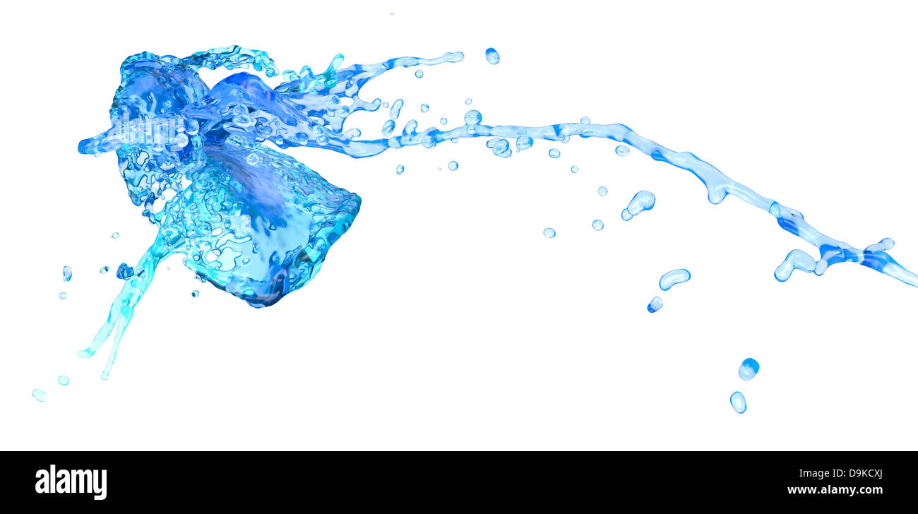 blue water splashes Stock Photo - Alamy