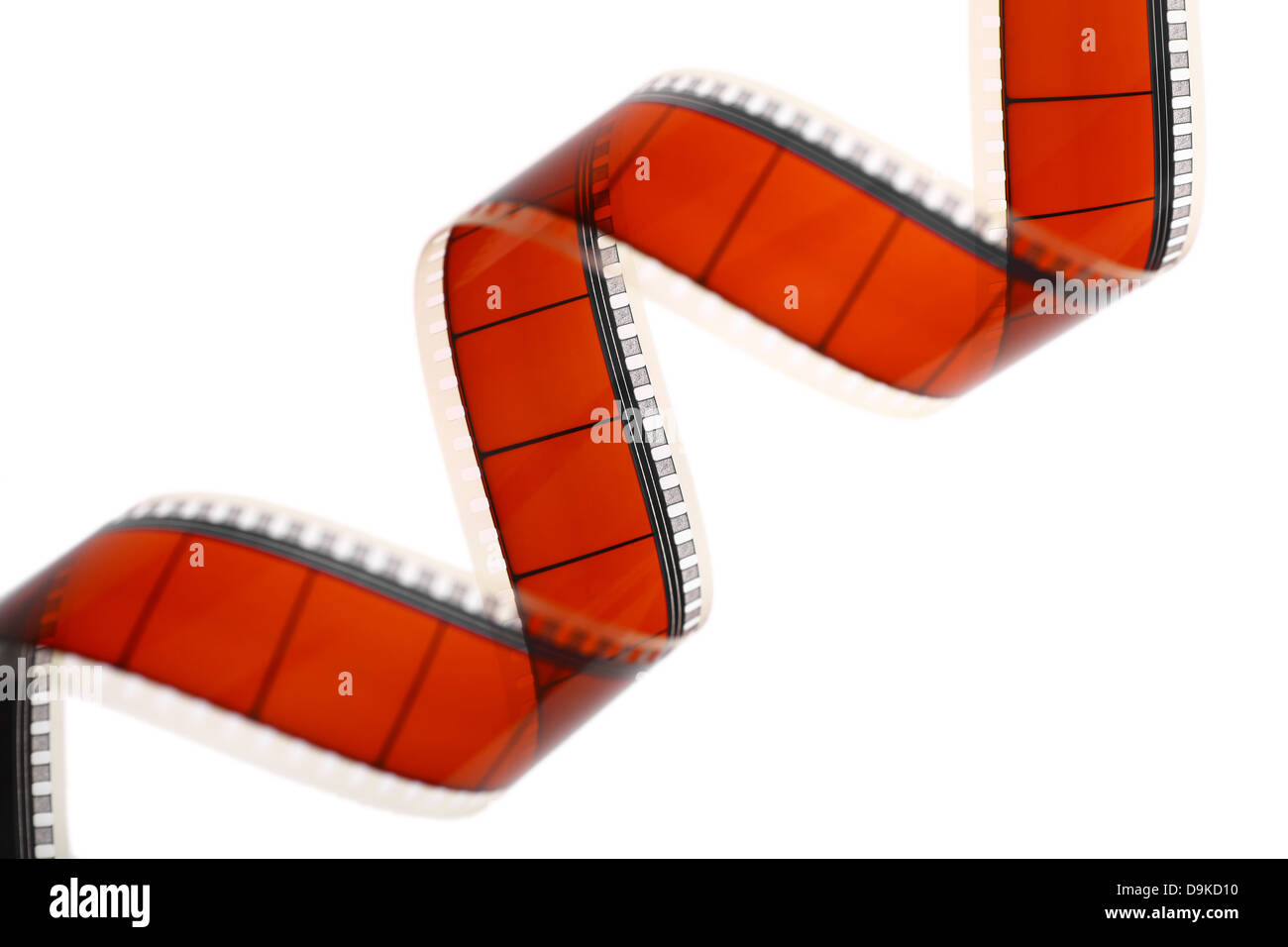 Detail of a red movie film isolated on white Stock Photo - Alamy