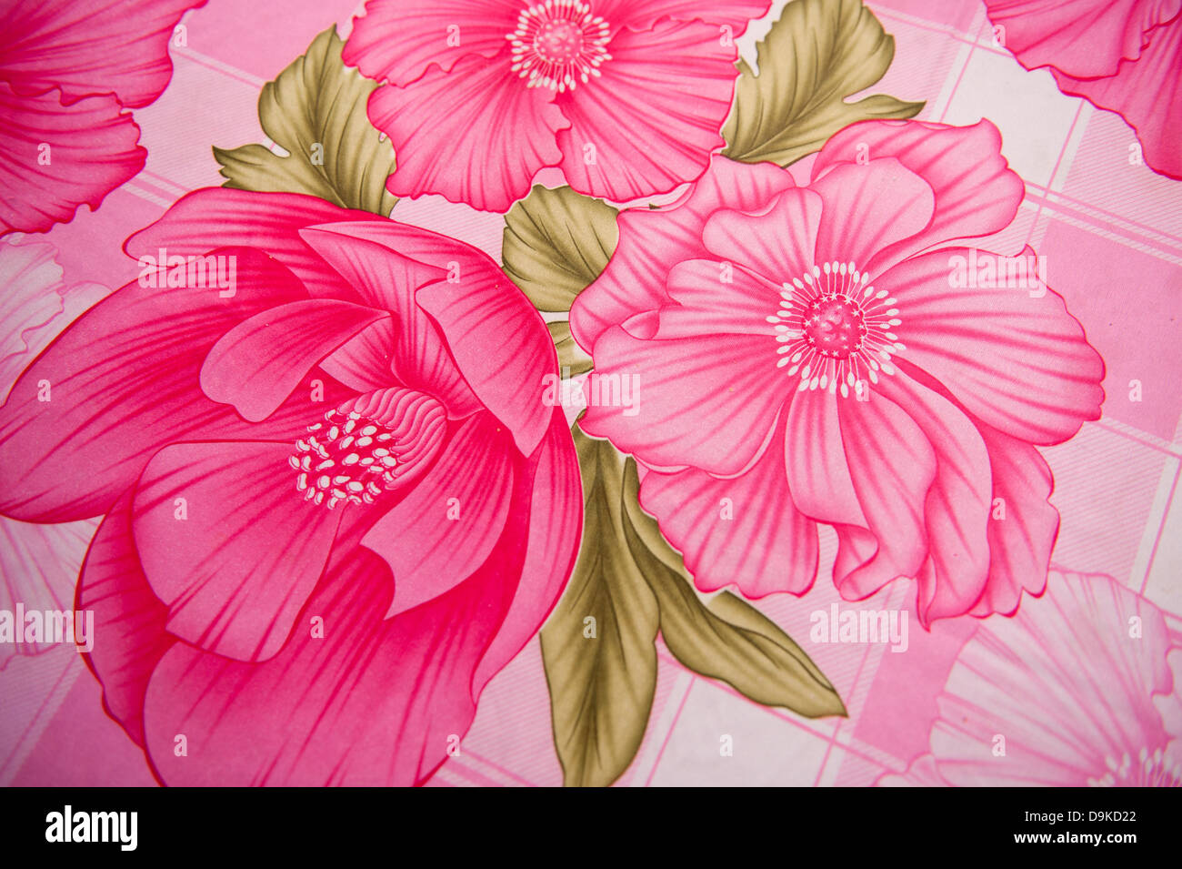 Bright pink floral pattern Stock Photo - Alamy