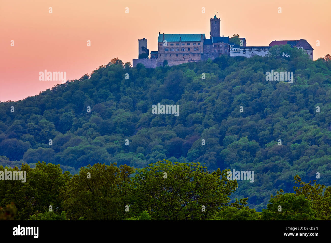 Wartburg Castle Eisenach Thuringian Forest High Resolution Stock ...