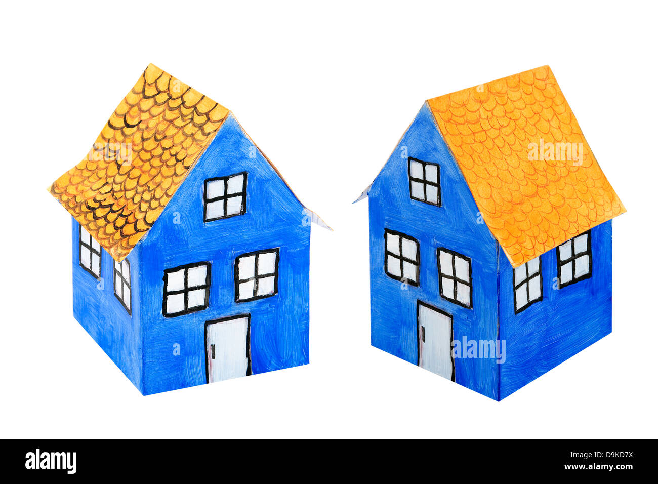 Apartment building paper model Cut Out Stock Images & Pictures - Alamy