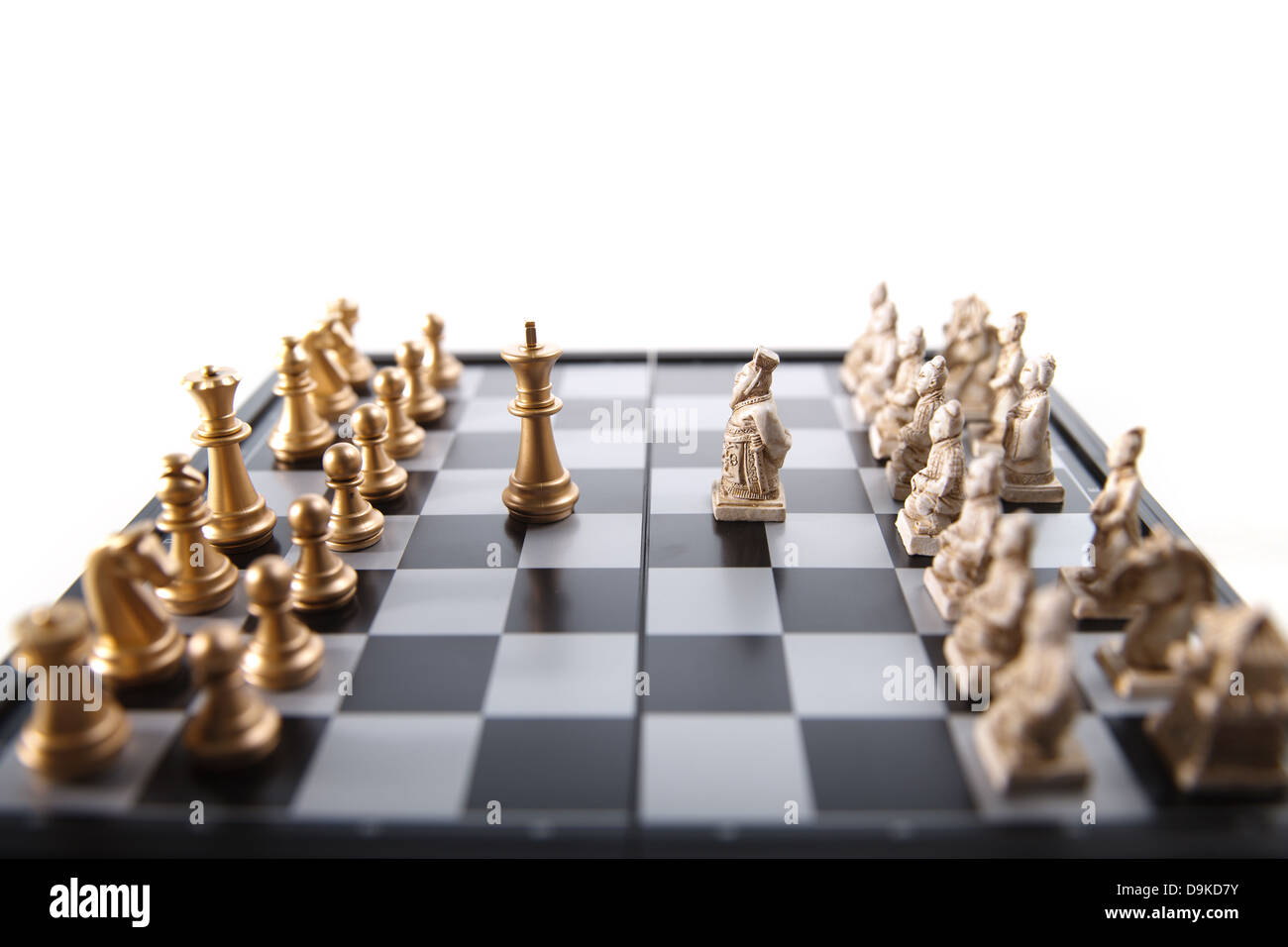 Chess isolated on white Stock Photo - Alamy