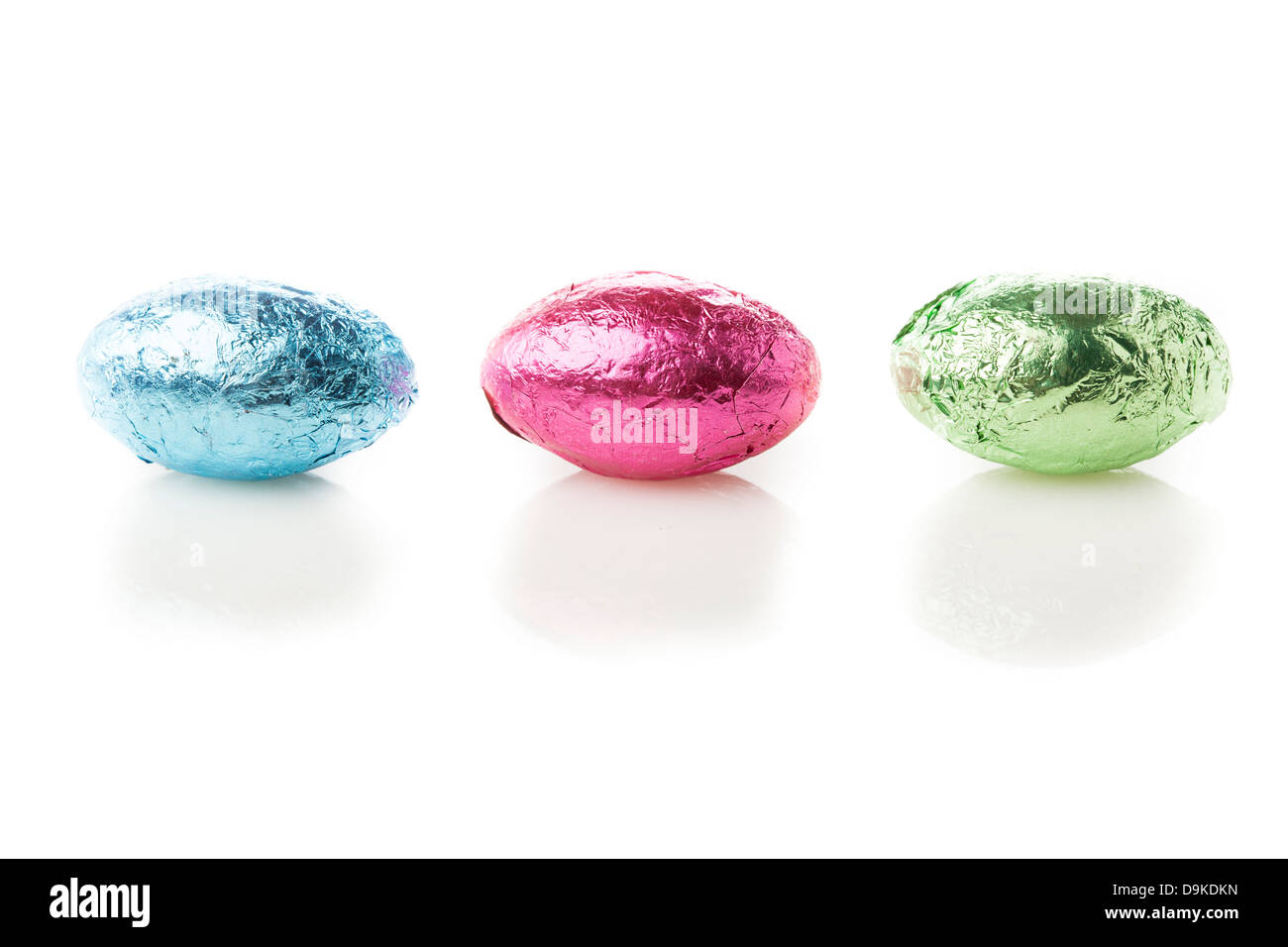 Colorful Chocolate Easter Egg Candy wrapped in foil Stock Photo - Alamy