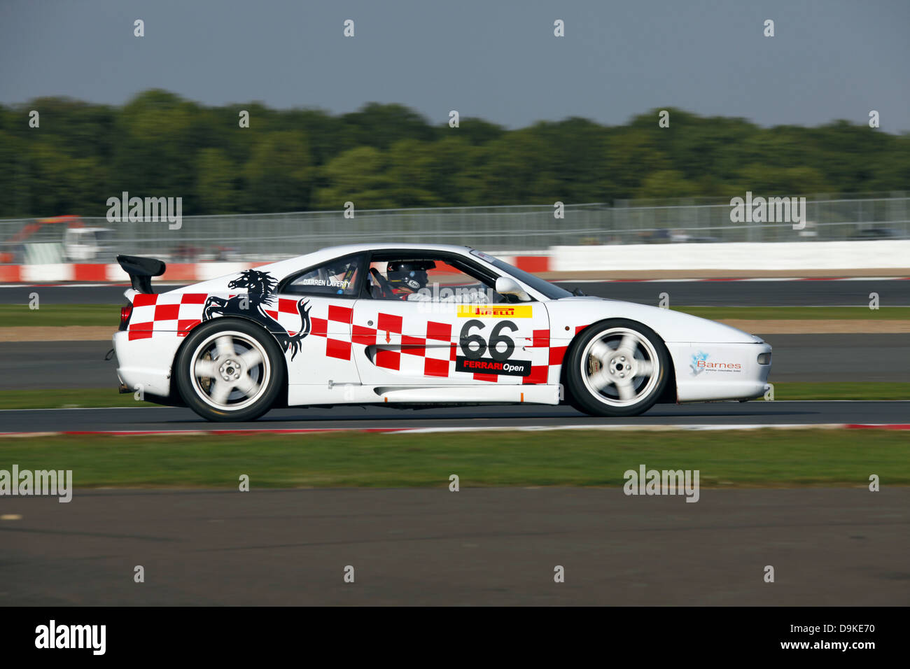 DARREN LAVERTY FERRARI 355 CAR SILVERSTONE TRACK SILVERSTONE RACE TRACK ...
