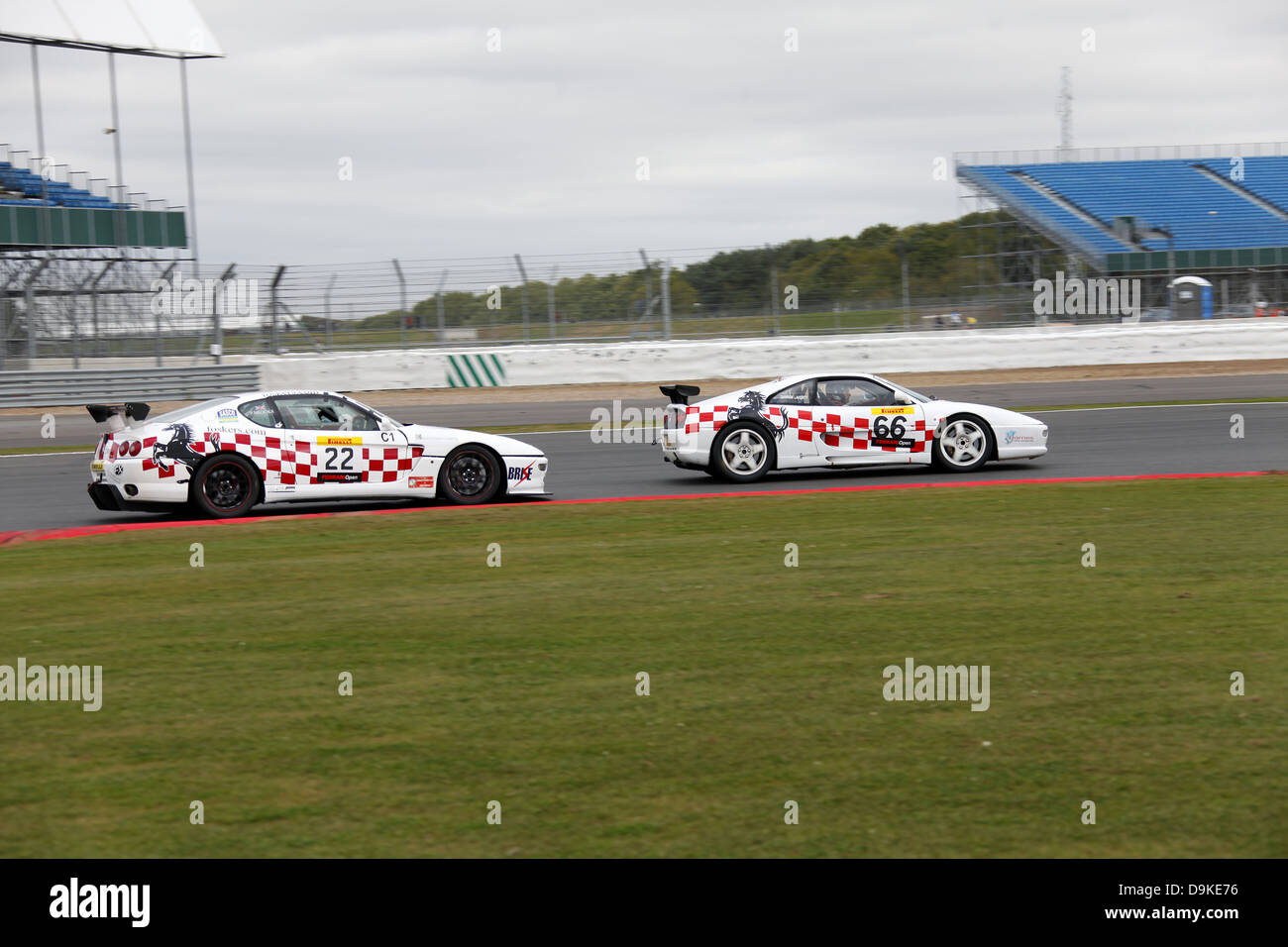 DARREN LAVERTY FERRARI 355 CAR SILVERSTONE TRACK SILVERSTONE RACE TRACK ...