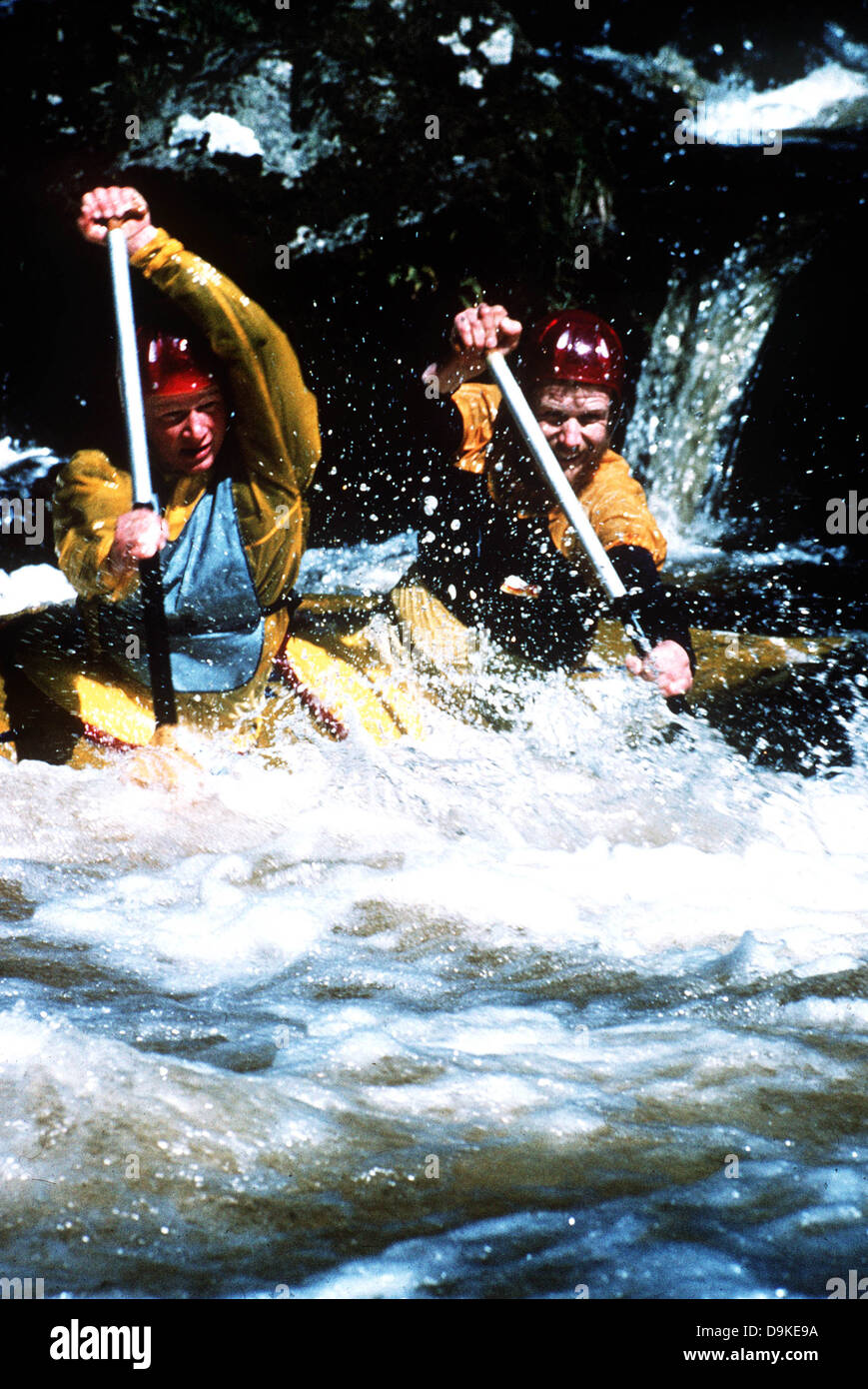 WORLD CANOE SLALOM CHAMPS BALA NORTH WALES 17 April 1988 Stock Photo ...